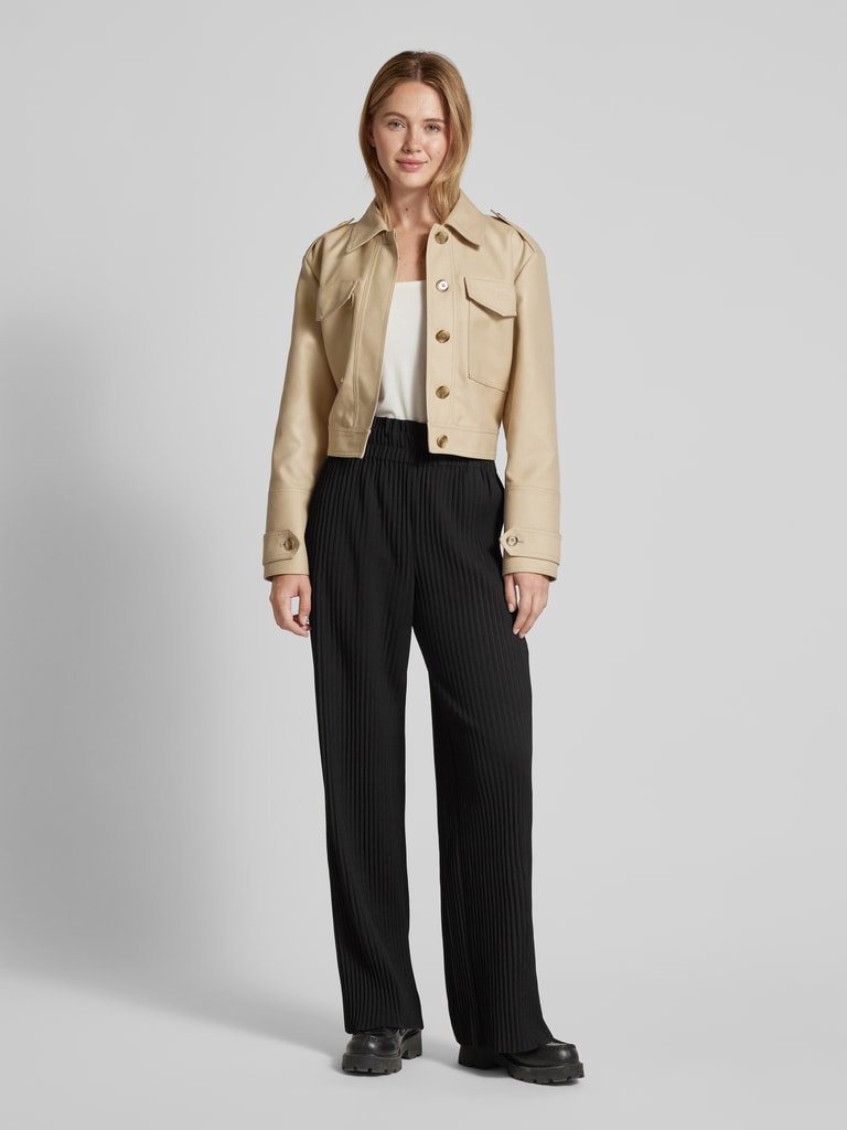 YAS High Waist Hose mit Plisseefalten Modell 'ALISA' (black) online kaufen