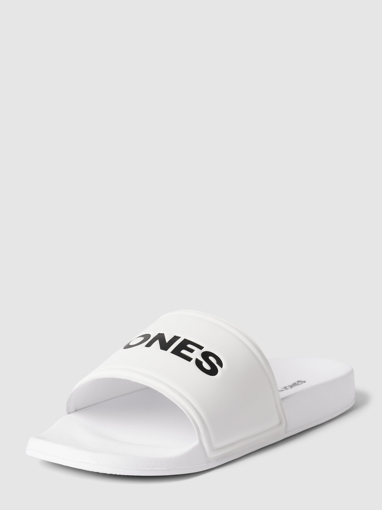 Jack & Jones Slides mit Logo-Print Modell 'LARRY' (weiss) online kaufen