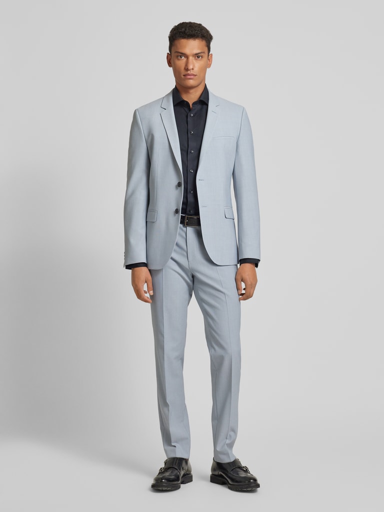 Kup online HUGO Marynarka o kroju regular fit z kołnierzem z połami ...