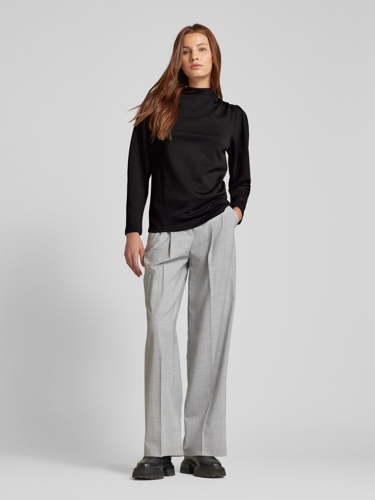 ICHI Sweatshirt mit Stehkragen Modell 'NAIDA' (black) online kaufen