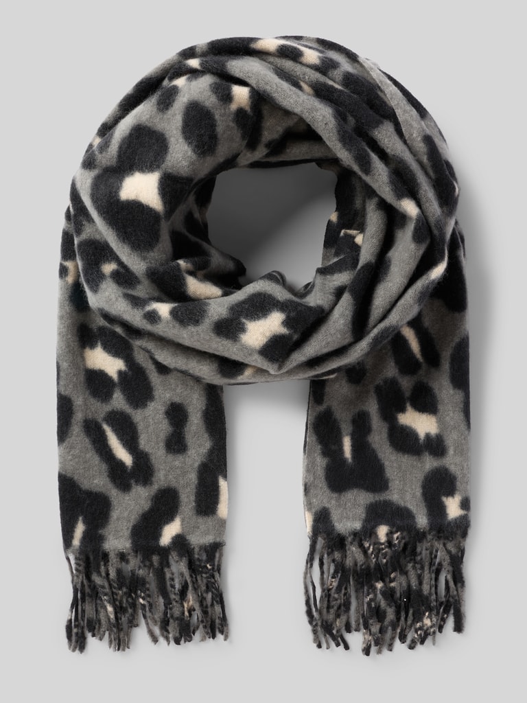 Kurt Beines Sjaal in animallook met franjes, model 'XXL Leo' in ...