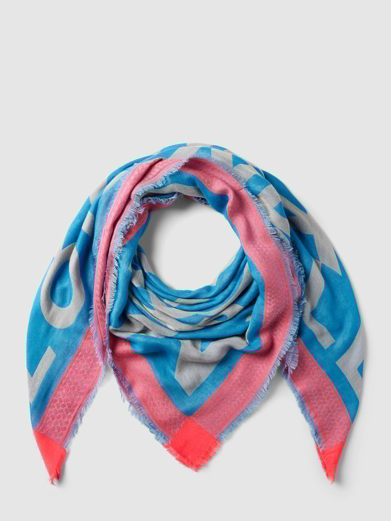 Codello Sjaal met all-over motief in blauw online kopen | P&C