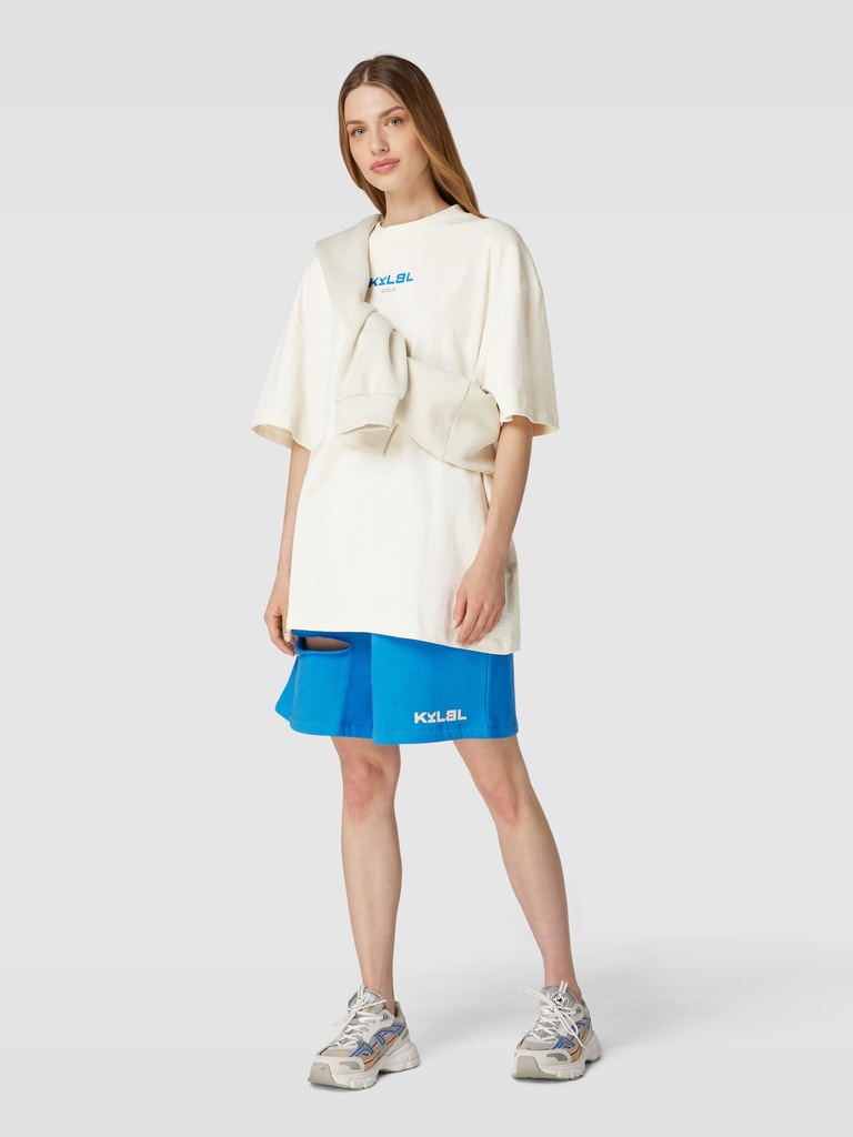 Karo Kauer T-Shirt mit Label-Print (offwhite) online kaufen