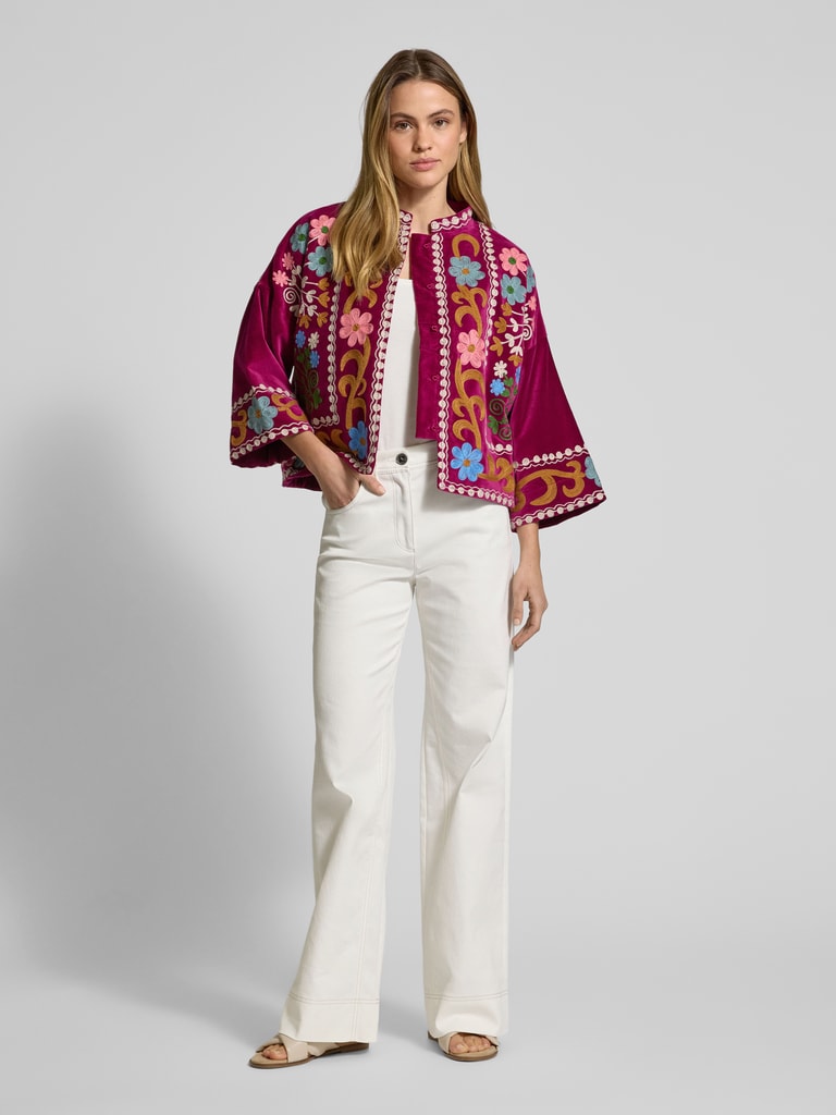 LOLLYS LAUNDRY Jack met stitchings, model 'Amby' in felroze online ...