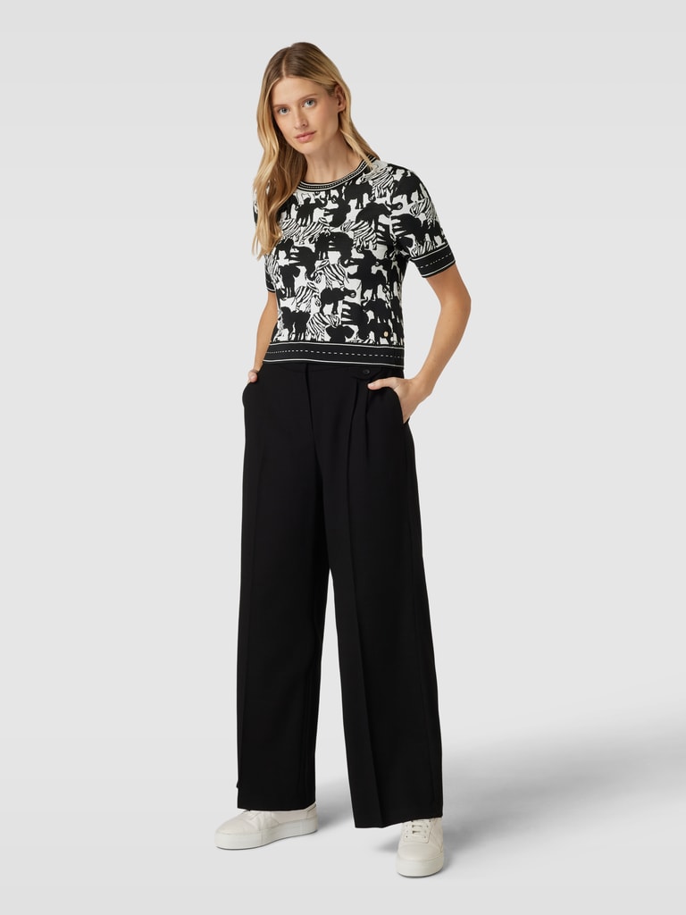 Marc Cain Strickpullover mit Allover-Muster (weiss) online kaufen