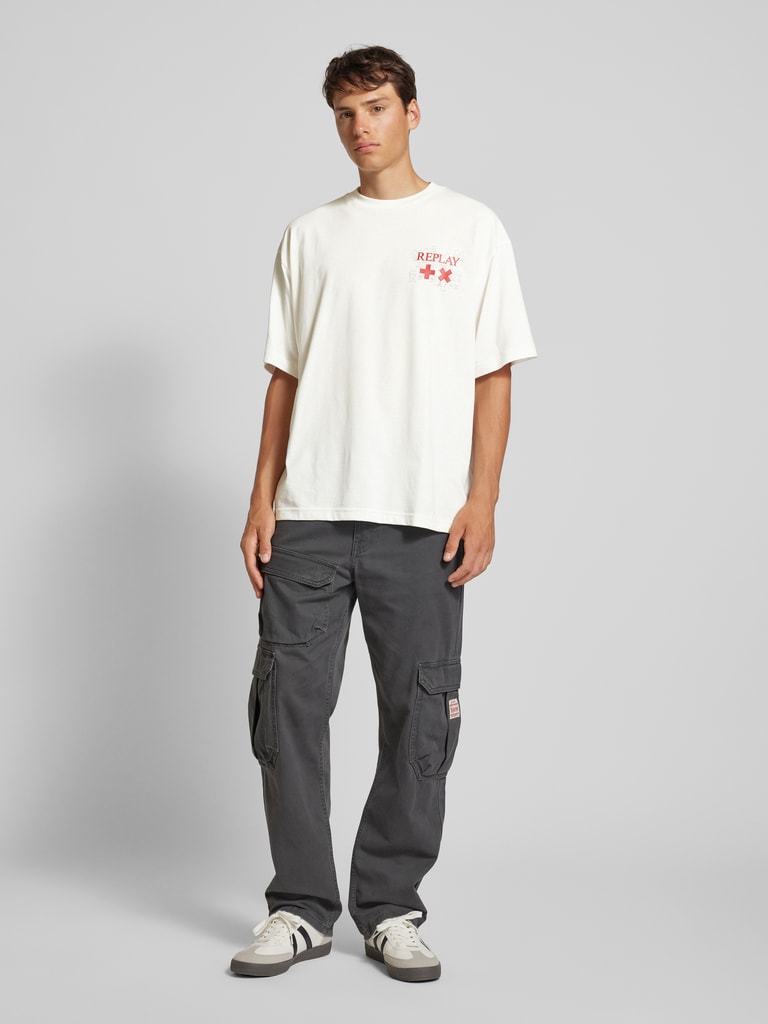 Replay T-Shirt mit Label-Print Modell 'Martin Garrix' (offwhite) online ...