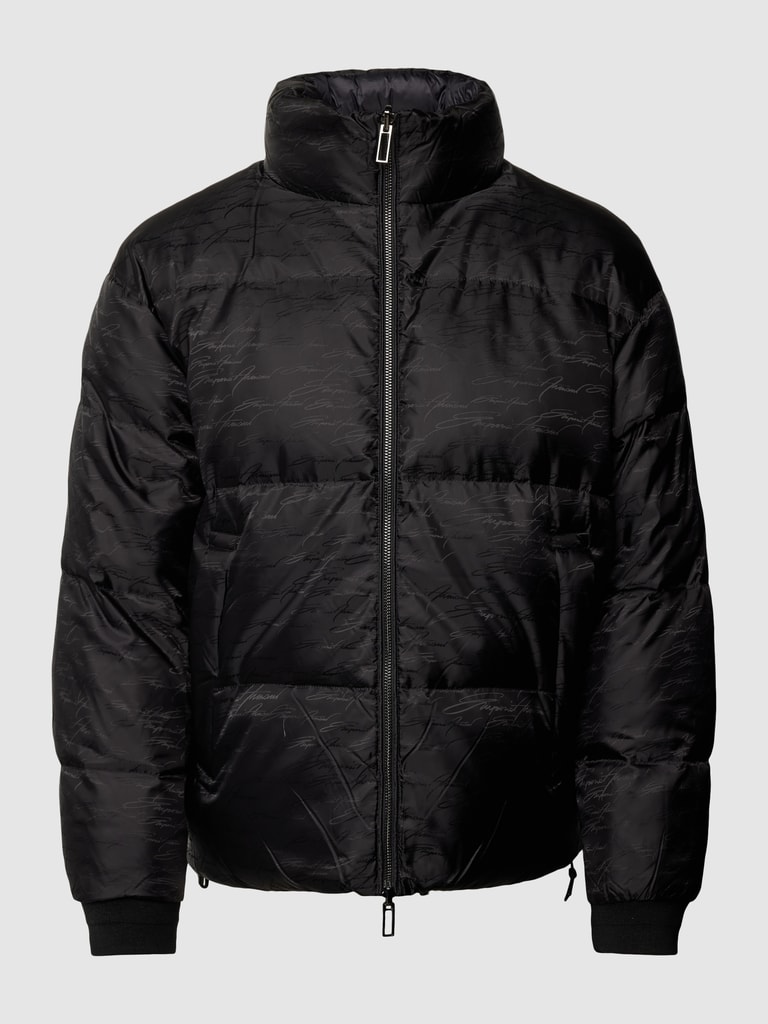 Emporio Armani Donsjack met opstaande kraag in zwart online kopen | P&C