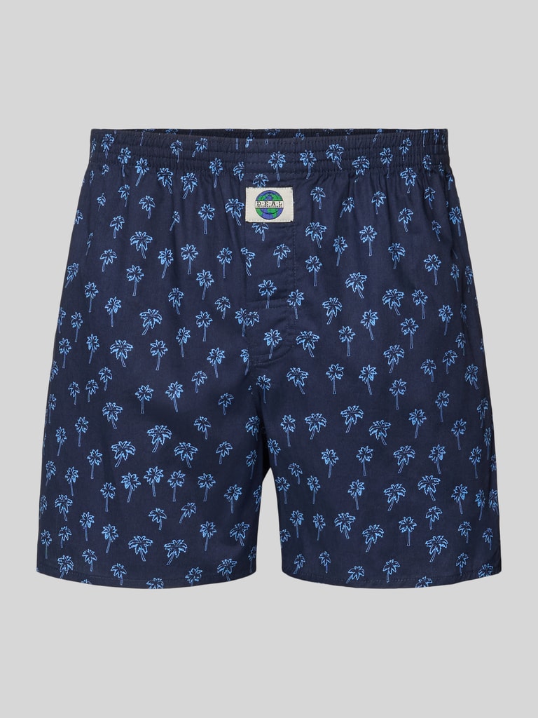 Deal Boxershorts aus reiner Baumwolle Modell 'Palme' (marine) online kaufen