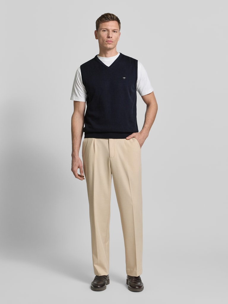 Fynch-Hatton Pullunder mit Label-Stitching (marine) online kaufen