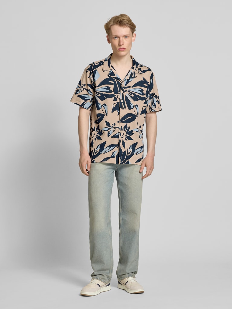 Only & Sons Vrijetijdsoverhemd met reverskraag, model 'PIERO' in beige ...