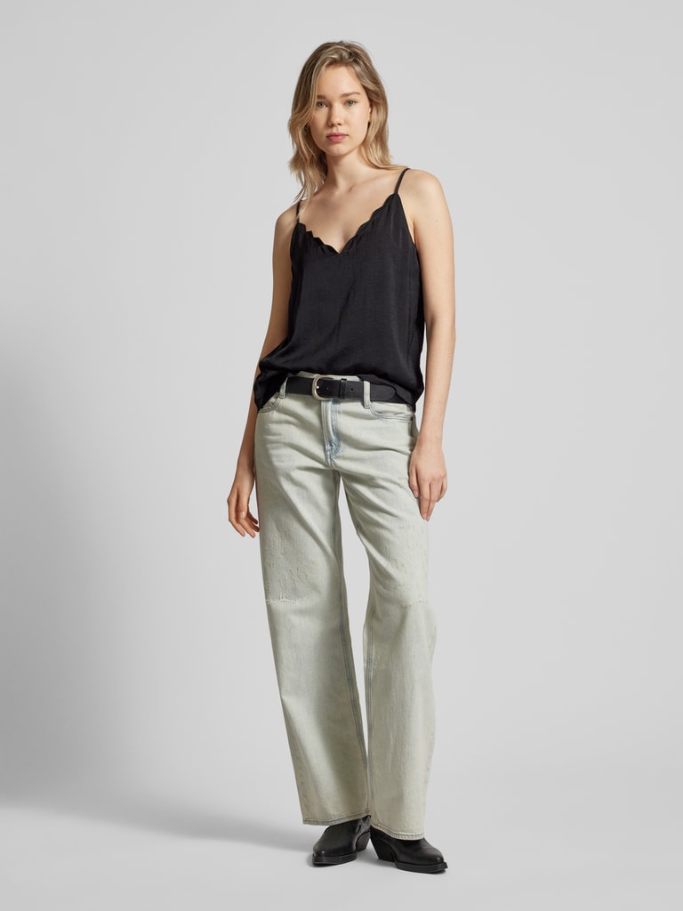 ONLY Blousetop met spaghettibandjes, model 'DEBBIE' in zwart online ...