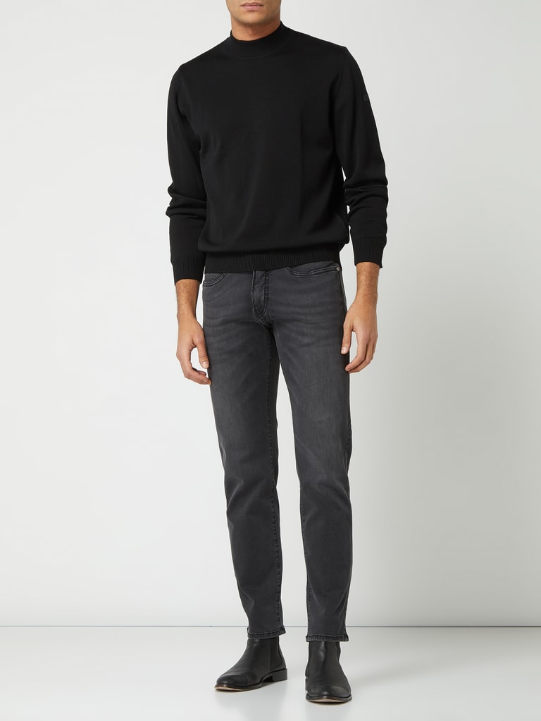 MAERZ Muenchen Pullover aus Schurwolle mit Stehkragen (black) online kaufen