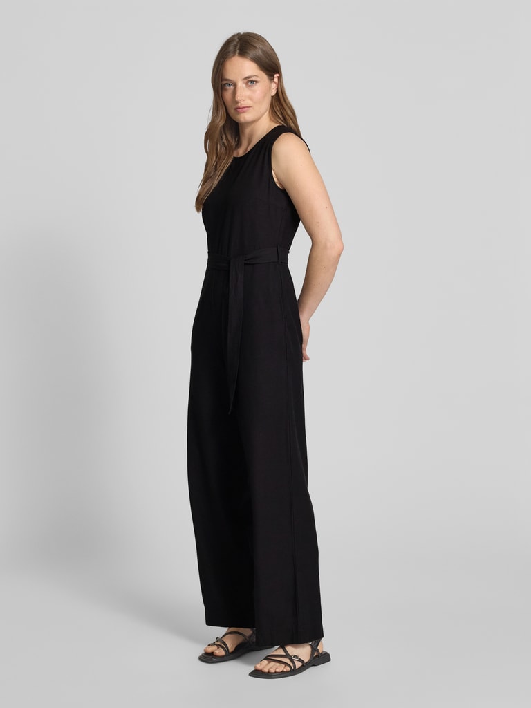 VILA Jumpsuit met druppelvormig rugdecolleté aan de achterkant in zwart ...