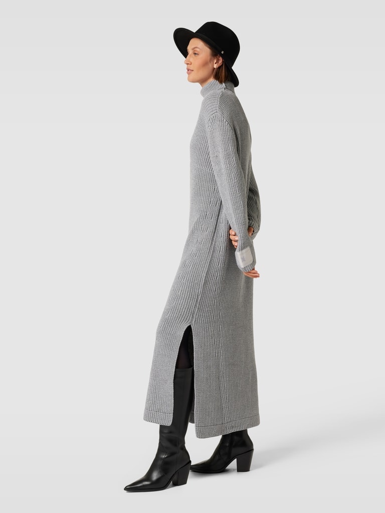 Karo Kauer Strickkleid mit Rollkragen (hellgrau) online kaufen