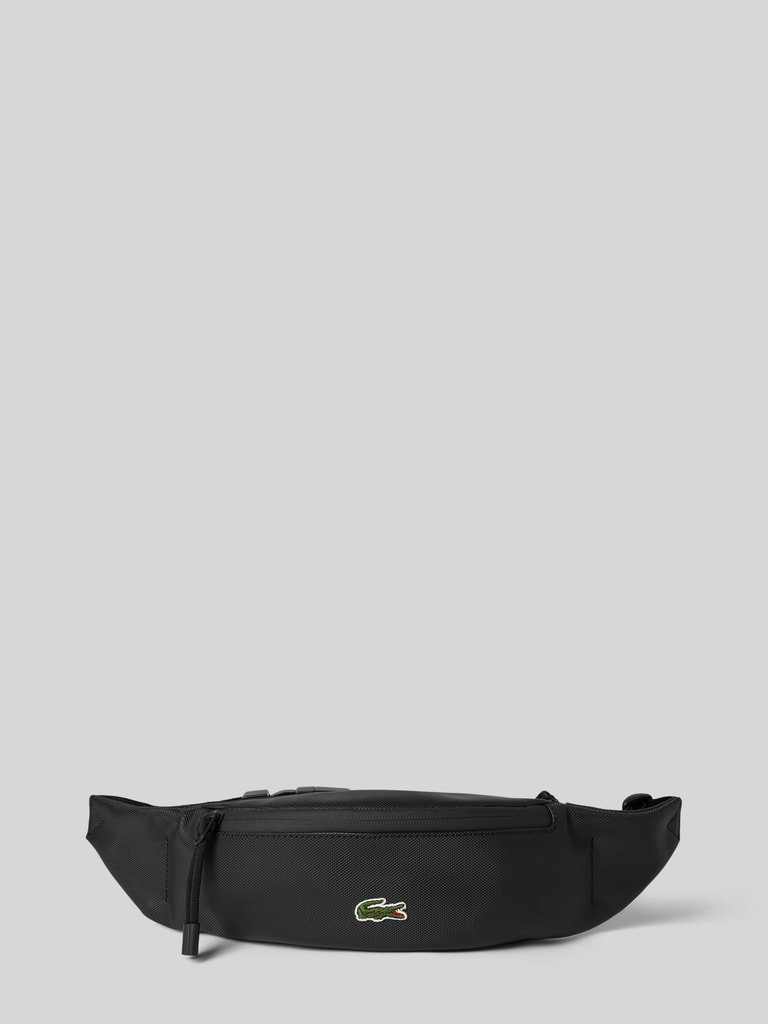 Lacoste Bauchtasche mit Label-Patch (black) online kaufen