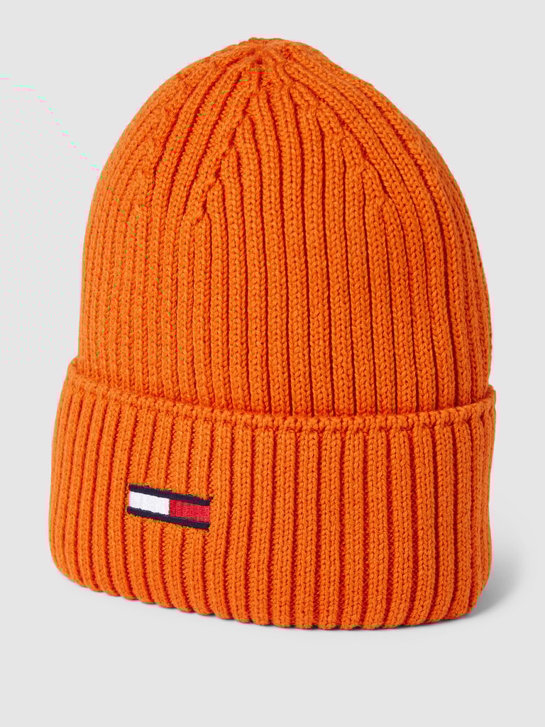 Tommy Jeans Muts met logostitching in oranje online kopen | P&C