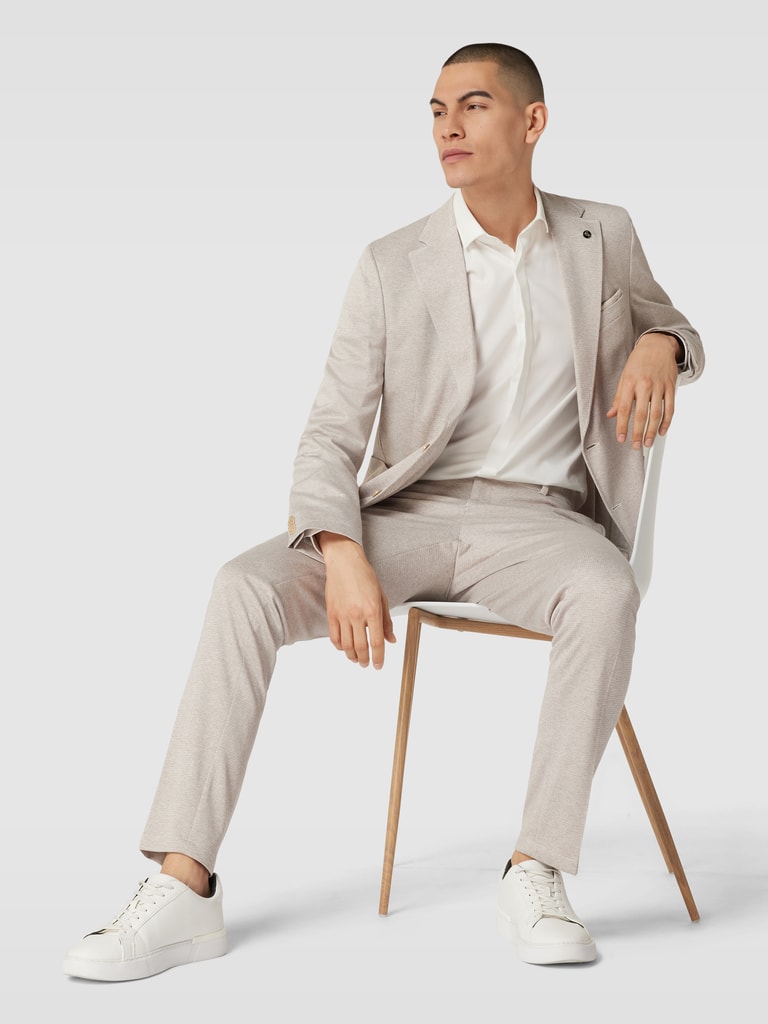 Carl Gross 2-Knopf-Sakko mit Reverskragen Modell 'Fabian' (beige ...