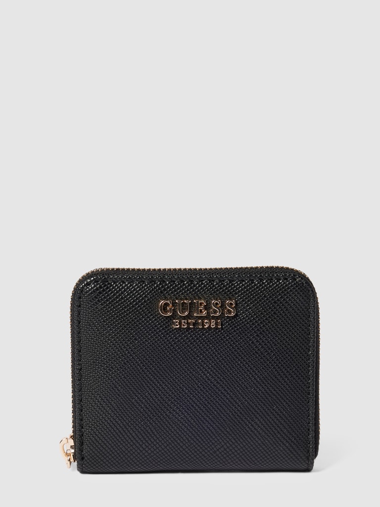 Guess Portemonnaie mit Label-Applikation Modell 'LAUREL' (black) online ...