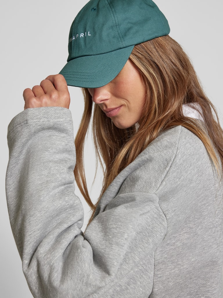 OH APRIL Basecap mit Label-Stitching (dunkelgruen) online kaufen