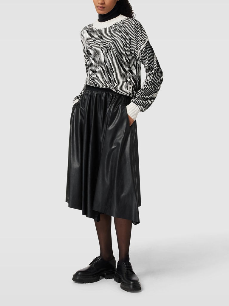 Drykorn Rock in Leder-Optik Modell 'RELANA' (black) online kaufen