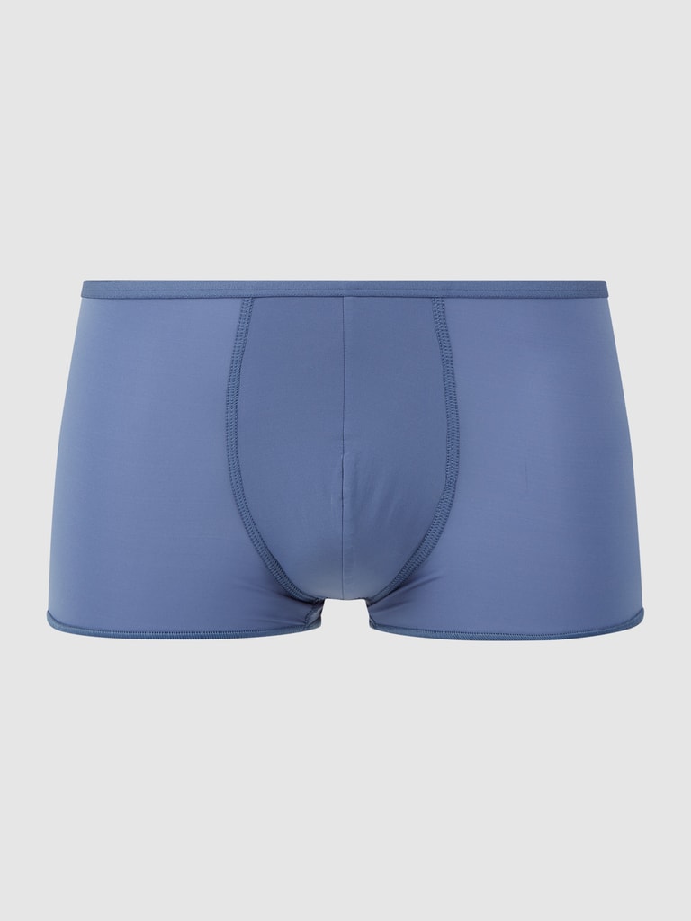 HOM Boxershort in effen design, model 'Plumes' in blauw online kopen | P&C