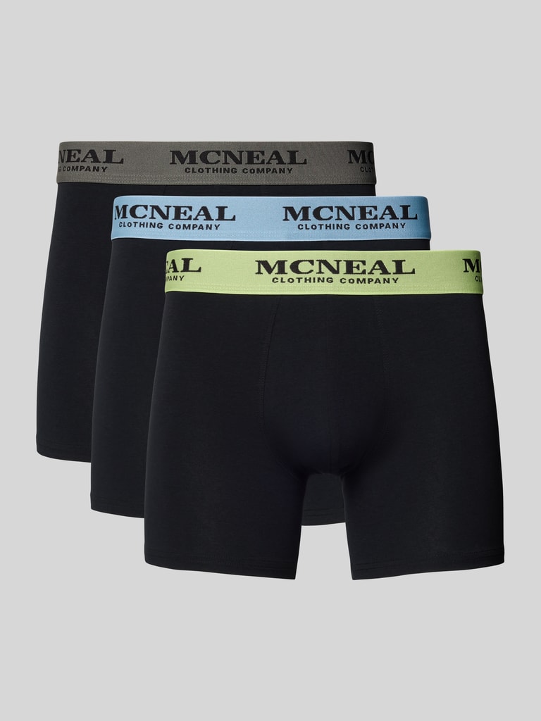 MCNEAL Trunks mit elastischem Label-Bund im 3er-Pack (black) online kaufen