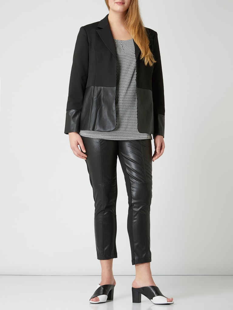 SHEEGO PLUS SIZE Shirt mit Allover-Muster (black) online kaufen