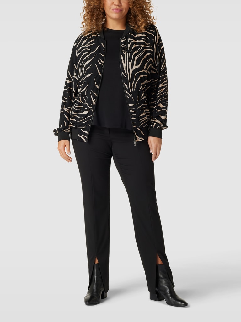 ONLY CARMAKOMA PLUS SIZE jack met all-over motief, model 'NOVA' in zwart online kopen | P&C