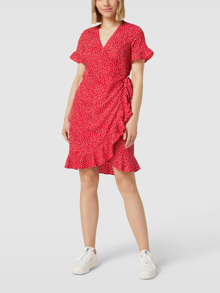 Vero Moda Wickelkleid mit Volantärmeln Modell 'HENNA' (hellrot) online ...