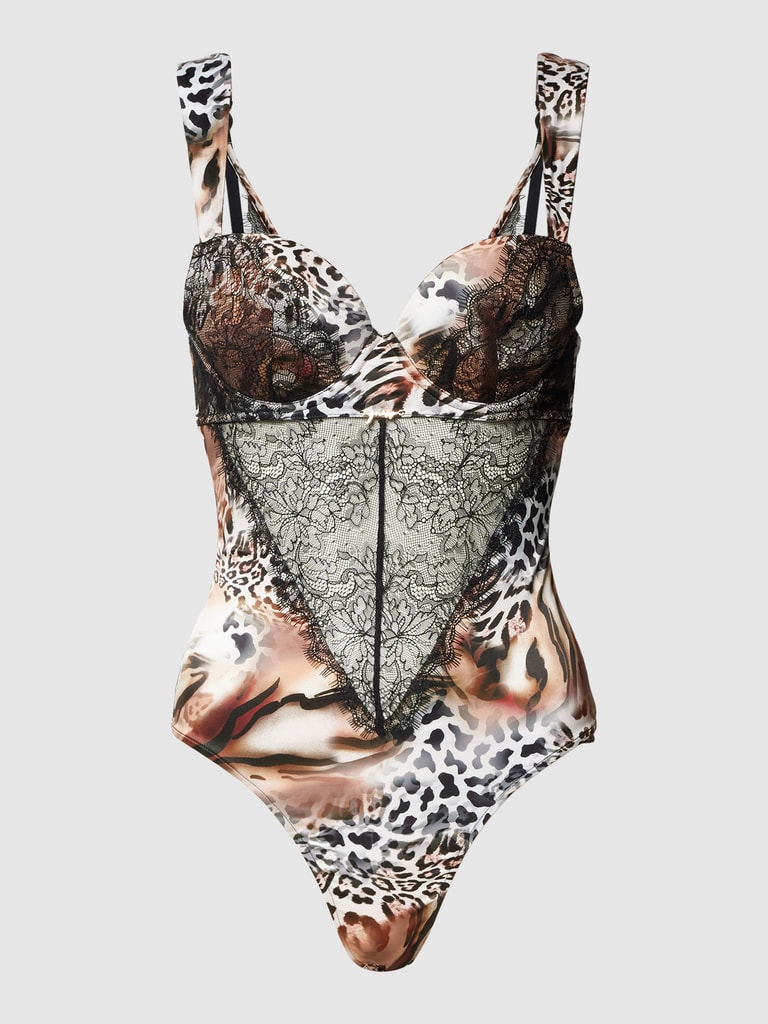 Guess Body mit Animal-Print Modell 'DIVINA' (mittelbraun) online kaufen