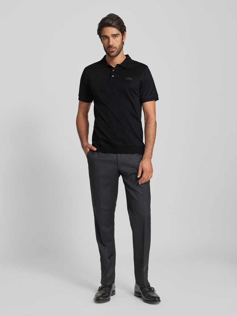 Karl Lagerfeld Poloshirt mit Logo-Print (black) online kaufen