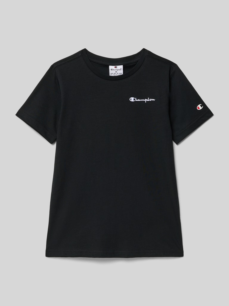 CHAMPION T-Shirt mit Label-Stitching (black) online kaufen