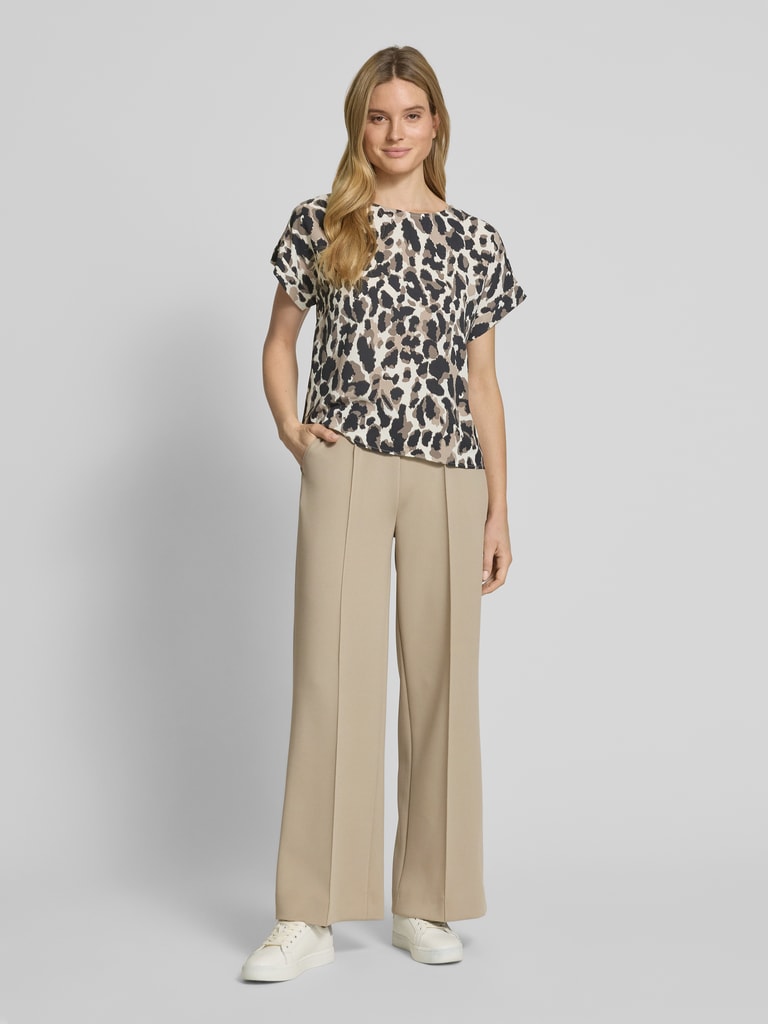 Calvin Klein Womenswear Straight leg stoffen broek met vaste ...