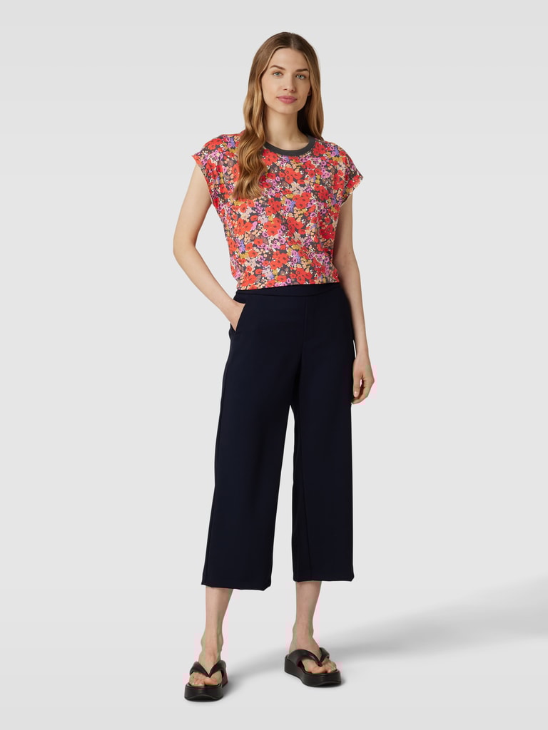 Kup online Esprit T-shirt z kwiatowym wzorem (granatowy)