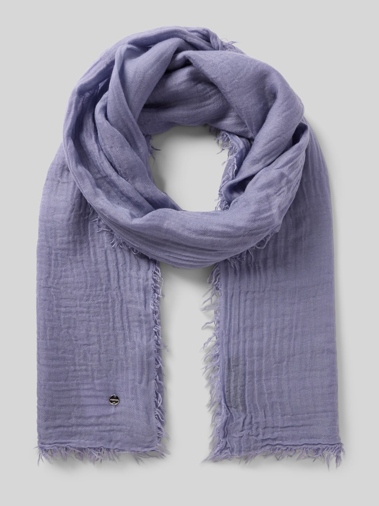 Marc Cain Schal mit Woll-Anteil und Fransen (lavender) online kaufen