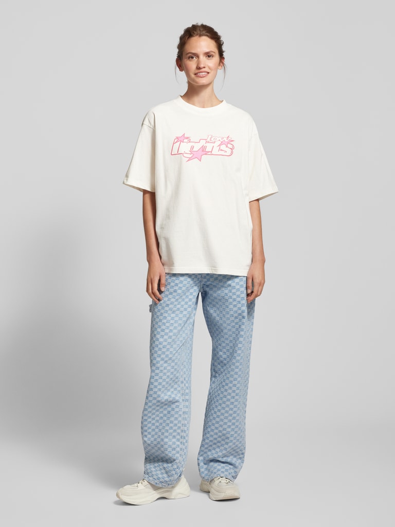 Low Lights Studios Oversized T-Shirt mit Label-Print Modell 'LUCKY 7 ...