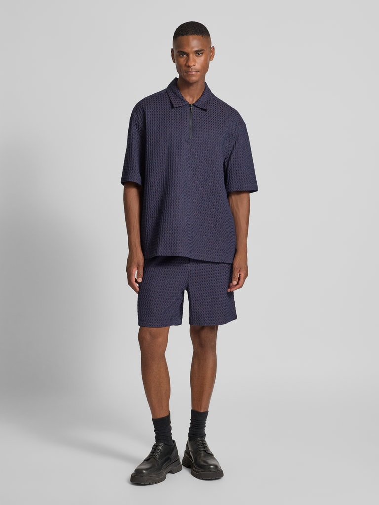 Les Deux Regular fit poloshirt met structuurmotief, model 'Lenny' in ...
