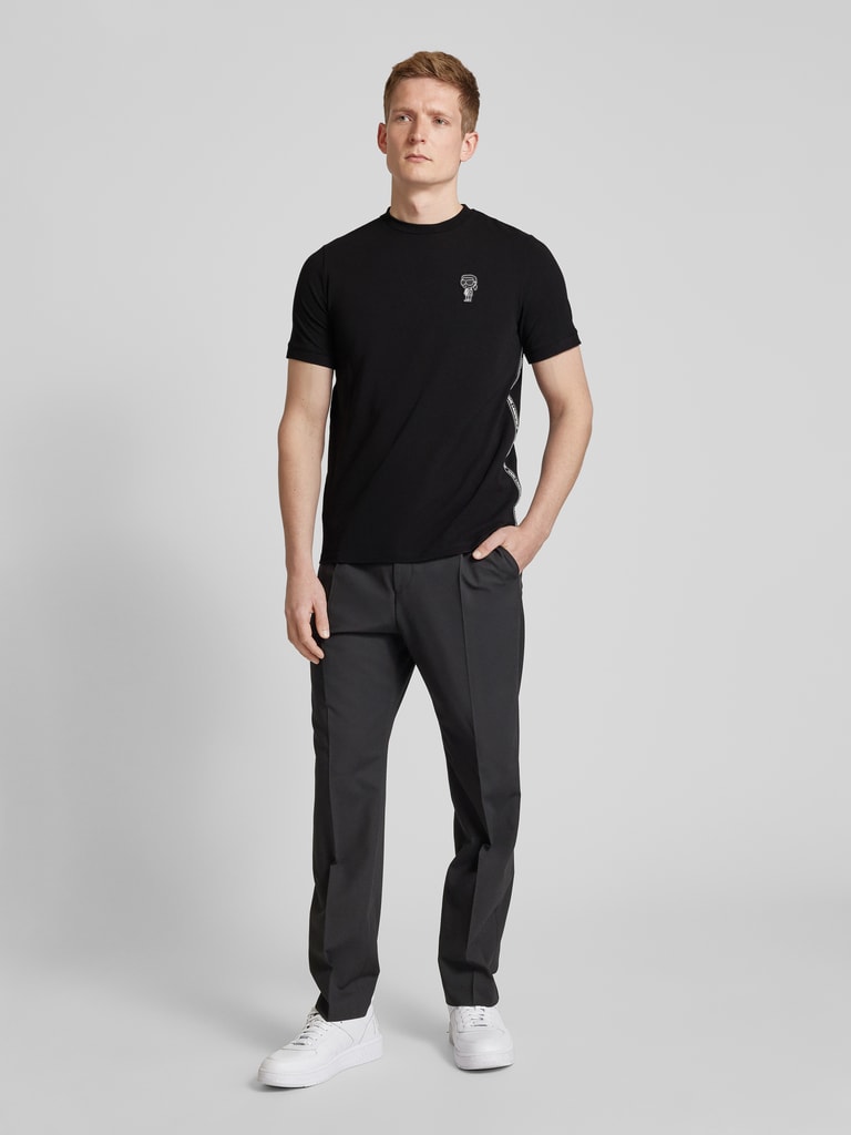 Karl Lagerfeld T-Shirt mit Label-Badge (black) online kaufen