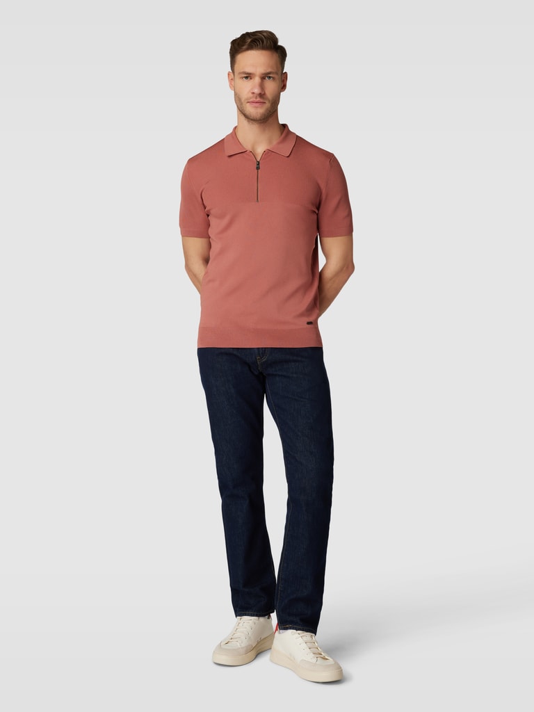 HUGO Regular Fit Poloshirt mit Label-Patch (lachs_) online kaufen