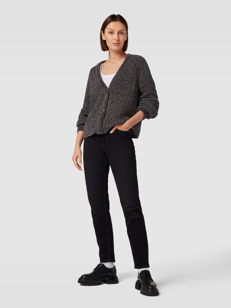 OPUS Cardigan mit V-Ausschnitt Modell 'Denille' (anthrazit) online kaufen