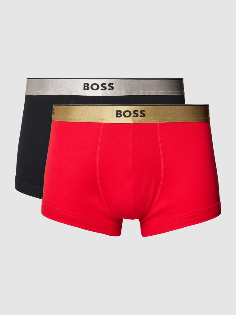 BOSS Trunks mit elastischem Logo-Bund im 2er-Pack (rot) online kaufen