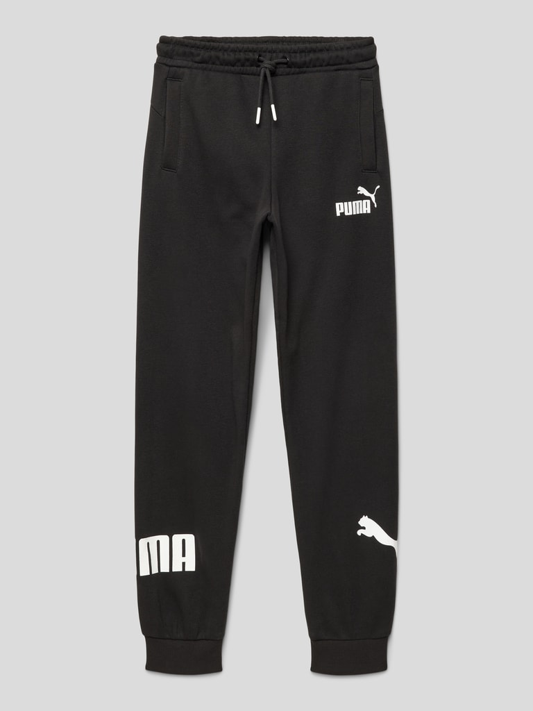 Puma Sweatpants mit Label-Print Modell 'POWER' (black) online kaufen