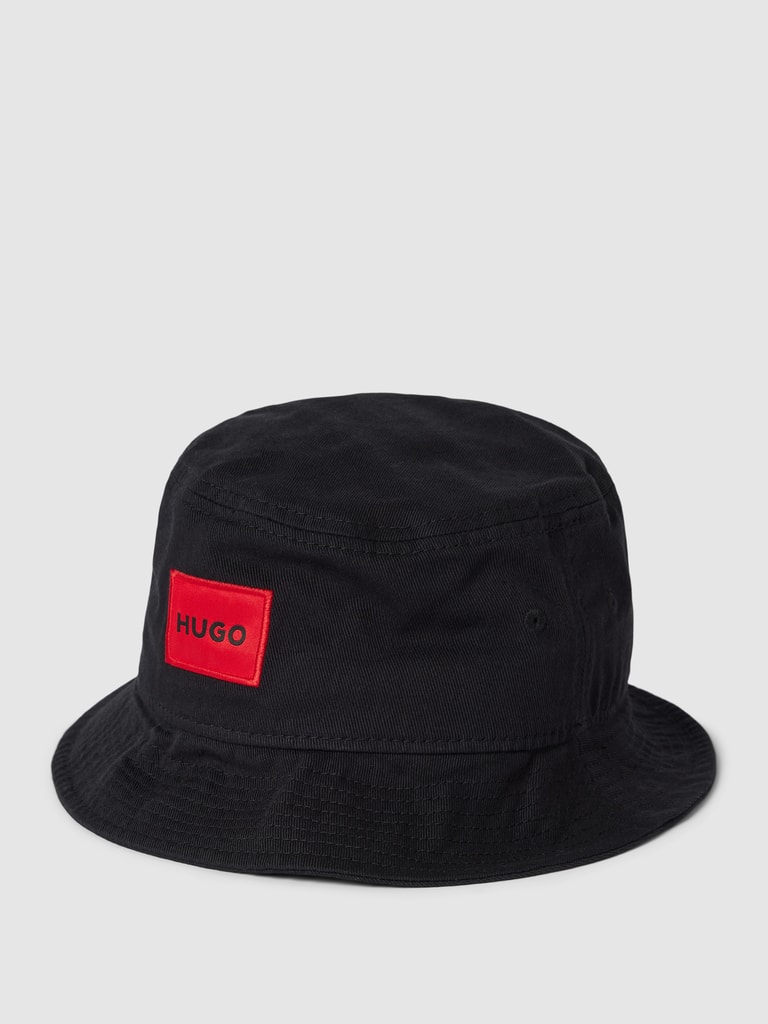 HUGO Bucket Hat mit Label-Patch Modell 'Larry' (black) online kaufen