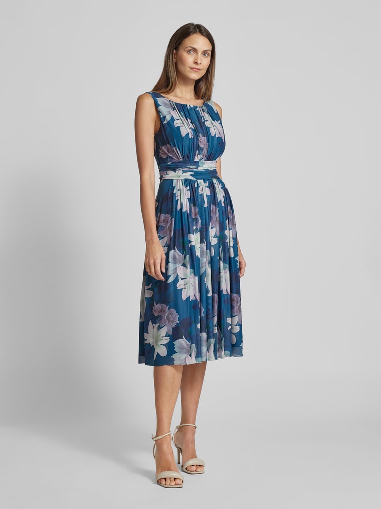 Christian Berg Cocktail Cocktailkleid mit floralem Muster (ocean ...