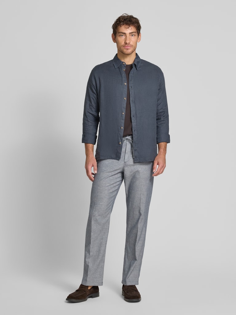 JOOP! Jeans Regular Fit Stoffhose aus Baumwoll-Mix mit Leinen-Anteil ...