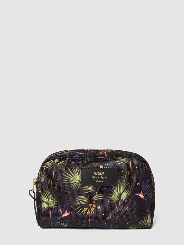 WOUF Make-uptasje met all-over motief, model 'Paradise' in marineblauw ...