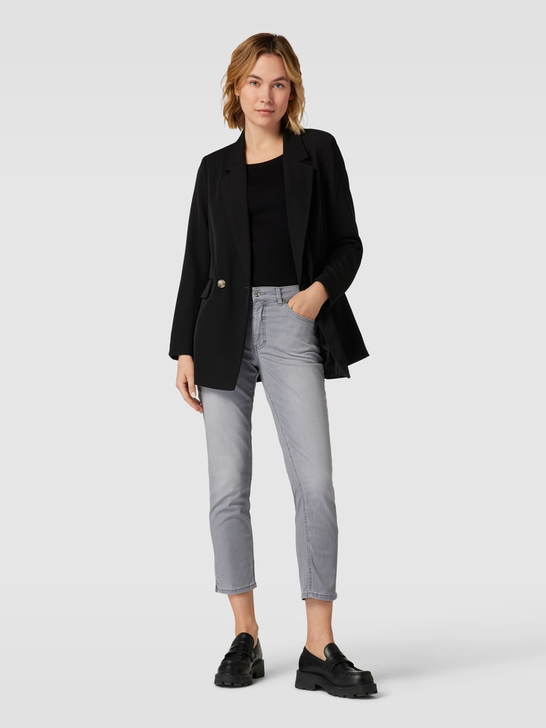 MAC Cropped Jeans mit Stretch-Anteil Modell 'Melanie' (hellgrau) online ...