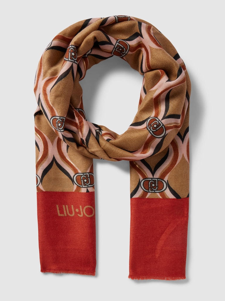 Kup online Liu Jo White Szal ze wzorem na całej powierzchni model ...