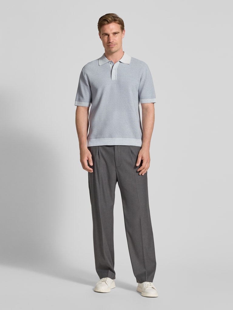 Drykorn Regular Fit Poloshirt mit Strukturmuster Modell 'TAMIAN' (blau ...