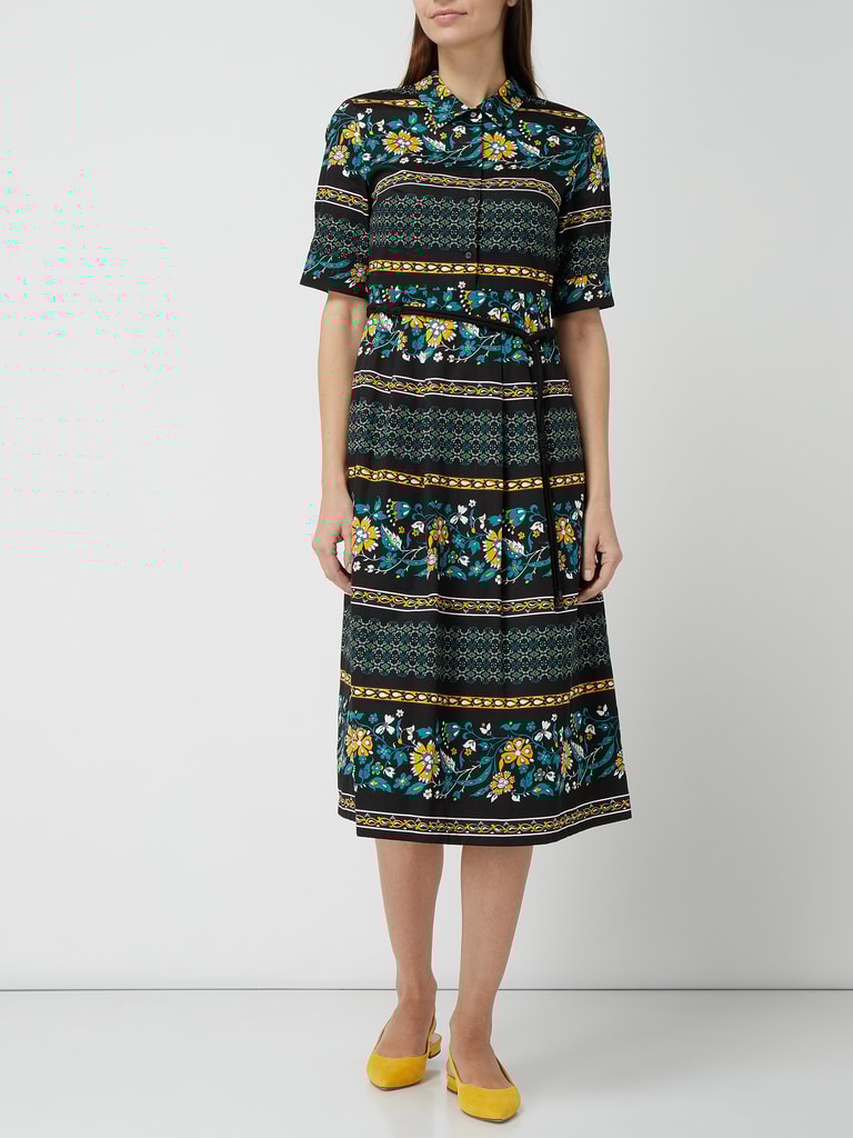 Max Mara Studio Kleid mit Mustermix (schwarz) online kaufen